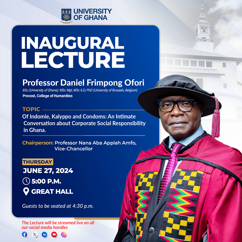 Inaugural Lecture by Prof. Dan Ofori | University of Ghana